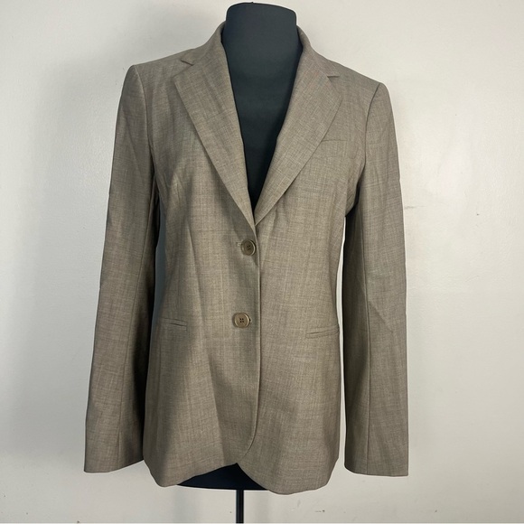 Theory | Jackets & Coats | Theory Blazer Womens Rory Tan Stretch Wool ...